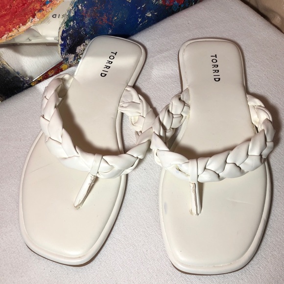torrid | Shoes | Torrid Braided Thong Sandals | Poshmark